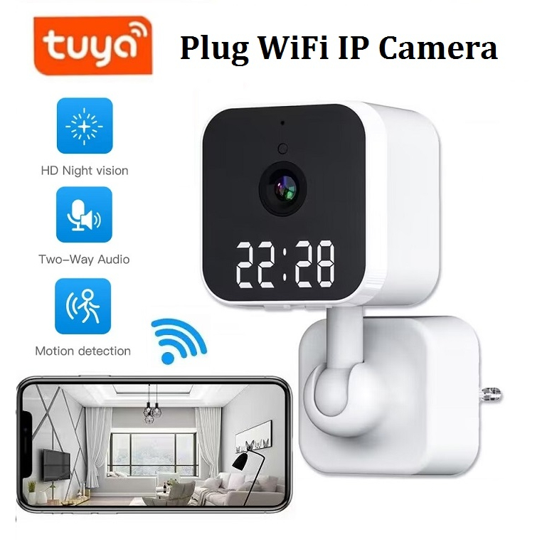 1080P Tuya Smart Wall Plug Camera Surveillance Video Voice Recorder ...
