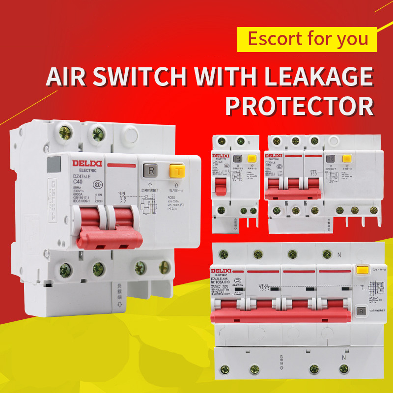 Ready stock 1P+N 2P 3P 4P 3P+N MCB 10A 16A 25A 32A 40A 63A Earth leakage protection Miniature ...