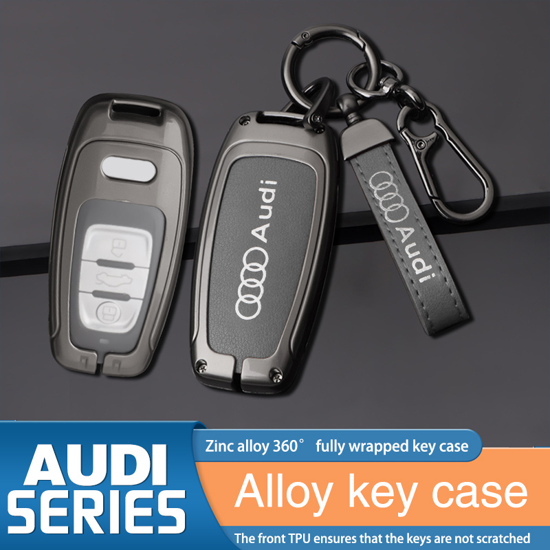 Audi Zinc Alloy 360 ° Full Wrapped Key Case For A1 A3 A4 A5 A6 A7 8P 8L ...