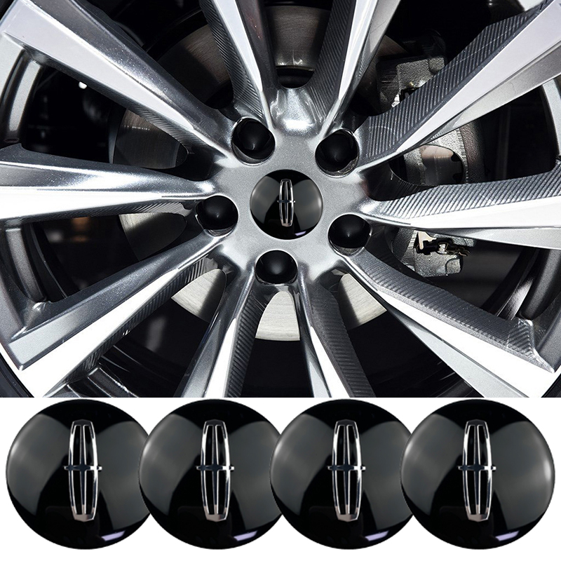 4Pcs 56mm Car Emblem Wheel Center Hub Caps Stickers For Lincoln ...