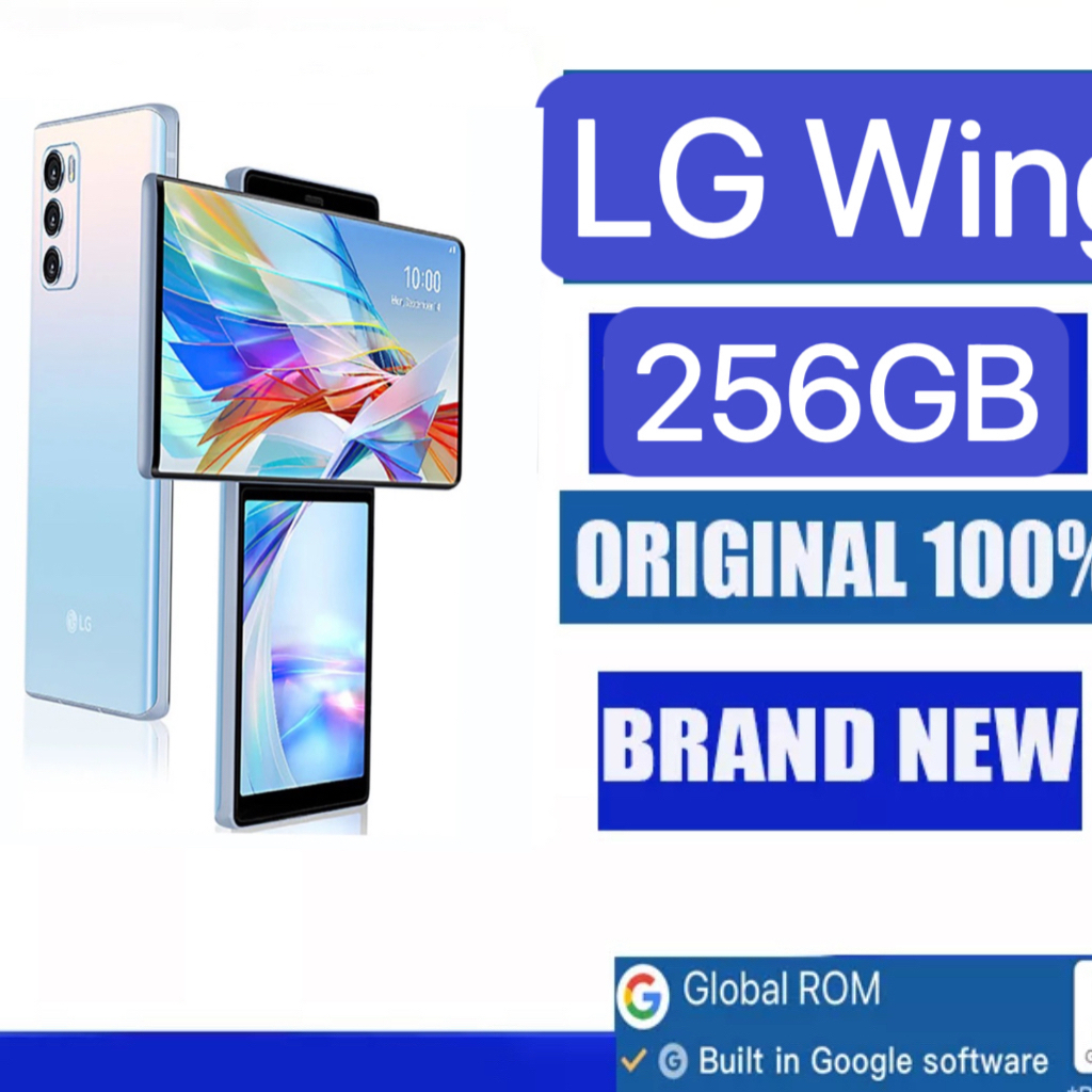 Original New LG WING 5G Smartphone 6.8" Rotating Dual Screen 8GB 256GB ...