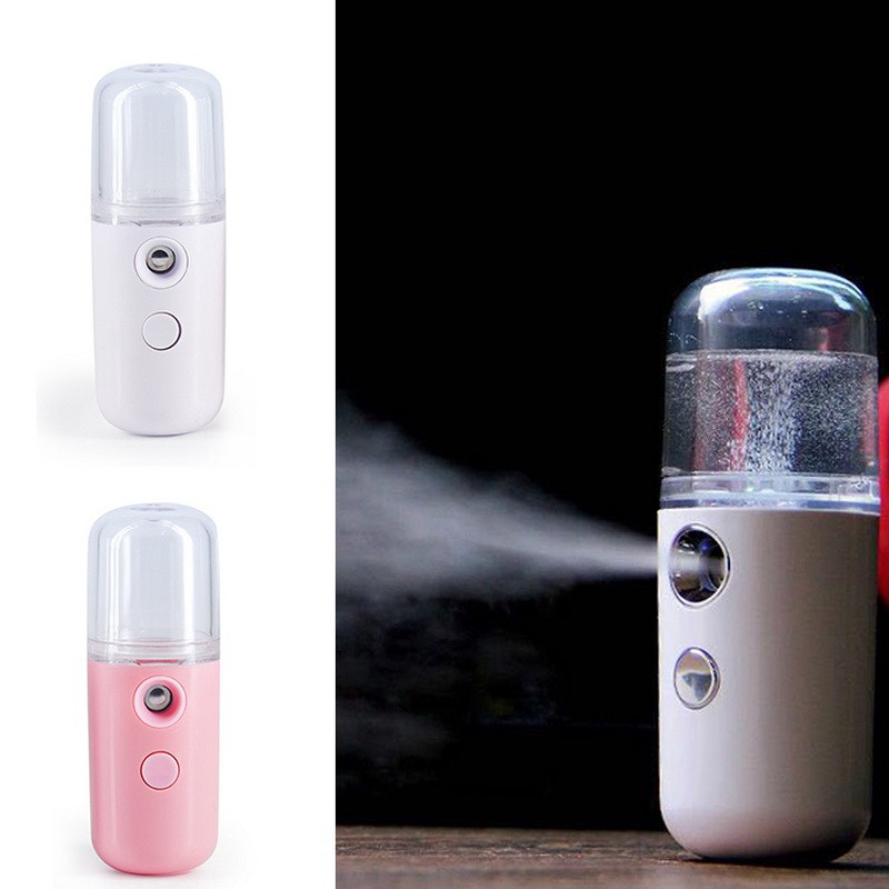 Portable Nano Spray Facial Cooling Face Sprayer USB Mist Humidifier ...