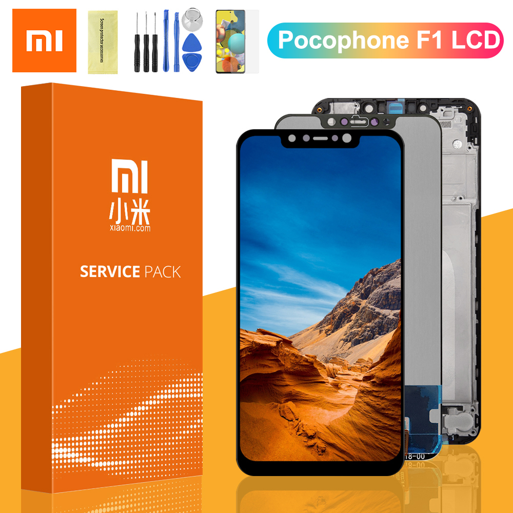 For Xiaomi Pocophone F1 Poco F1 Lcd Display Touch Screen Digitizer Assembly With Frame | Shopee ...