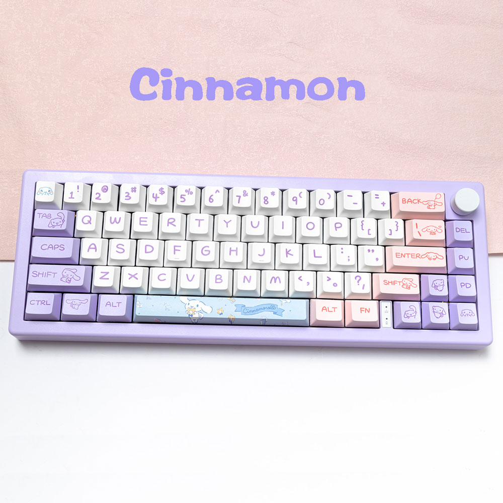 Cinnamon keycaps cherry profile Dye-Sublimation PBT keycap 141keys for ...
