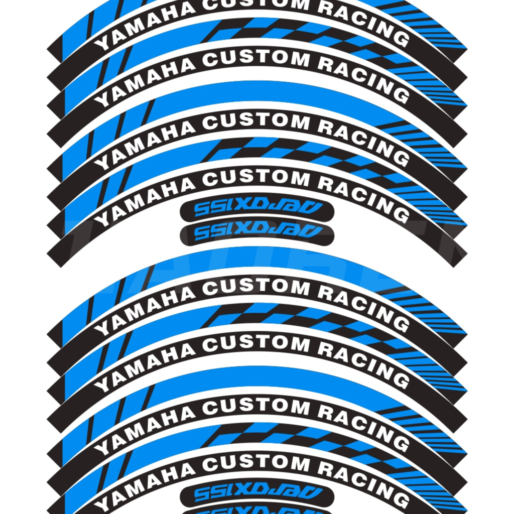 1 Set mags decals aerox v2 rim sticker for motorcycle Yamaha NVX AEROX ...