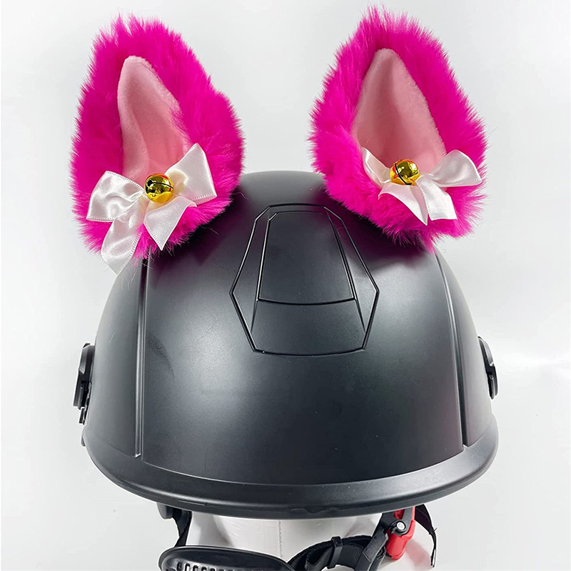 Cute Helmet Cat Ears Helmet Accessories Decoration Fox Ear for ...