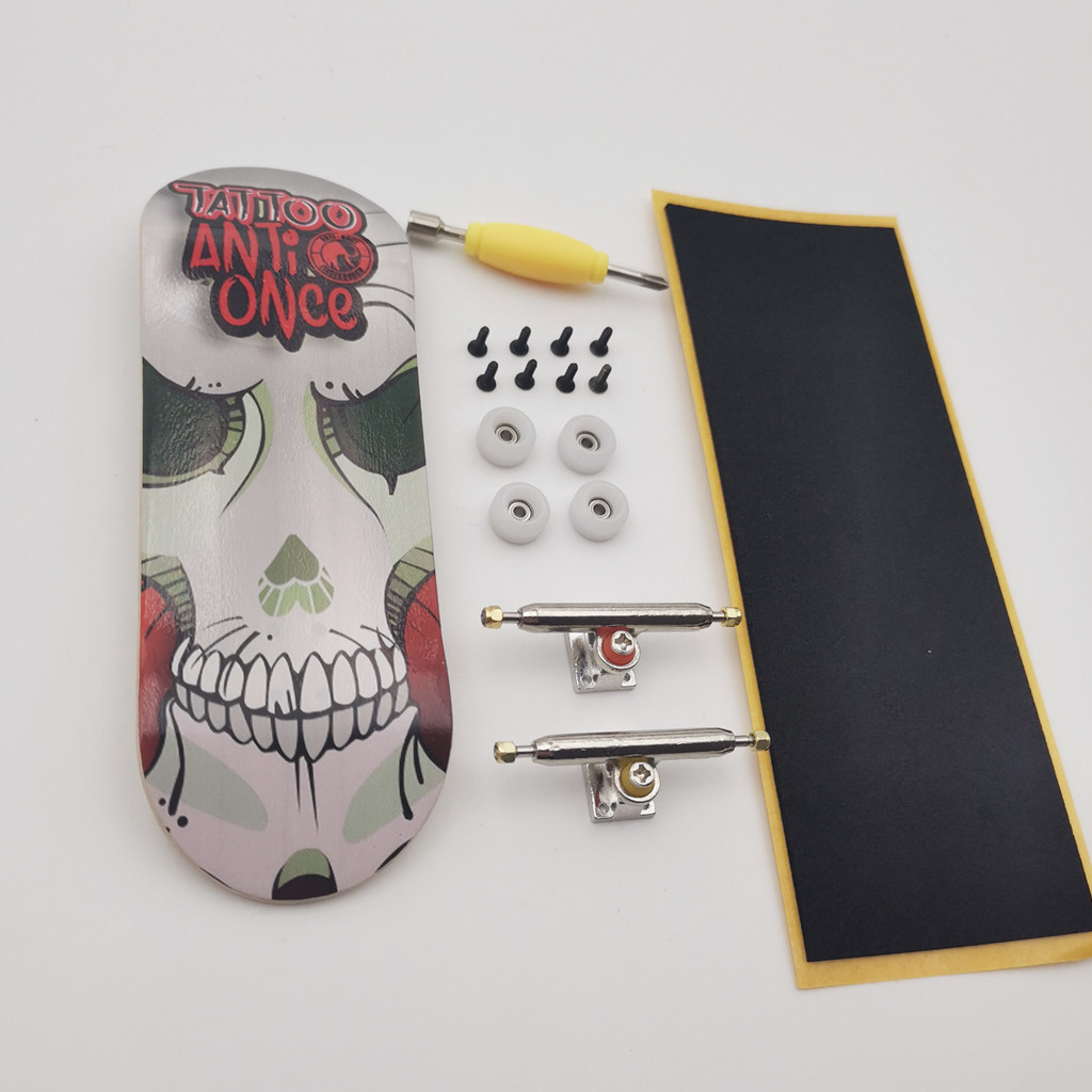 34mm 32mm Fingerboard Set Finger Skateboard with Real Graphic Deck ...