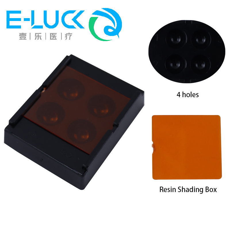 4 Holes Dental Veneer Storage Box Teeth Patch Shading Light Storage ...