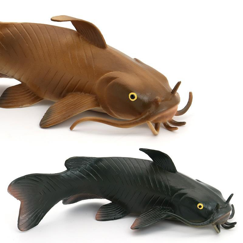 Fish catfish solid model children educational toy plastic ornament ...
