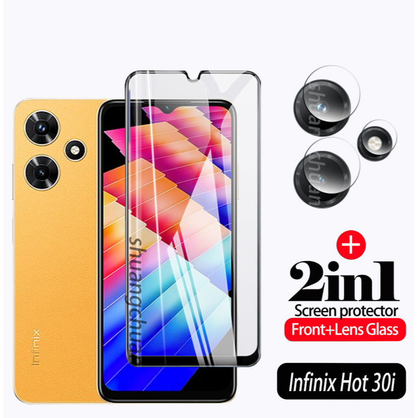 2in1for Infinix Smart 10 tempered glass Infinix note 50 Note 50pro note ...