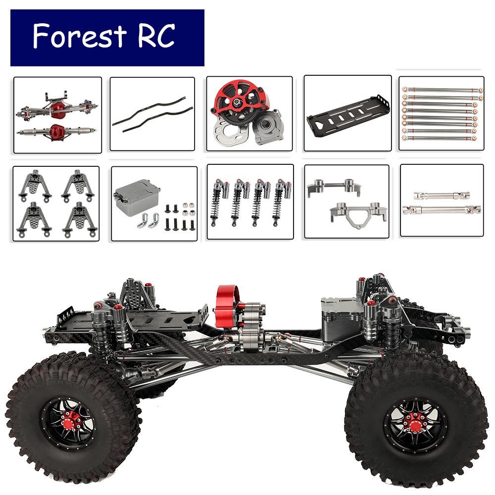 Forestrc SCX10 I RC Crawler Metal Chassis Kit 313mm 12.3" Wheelbase ...