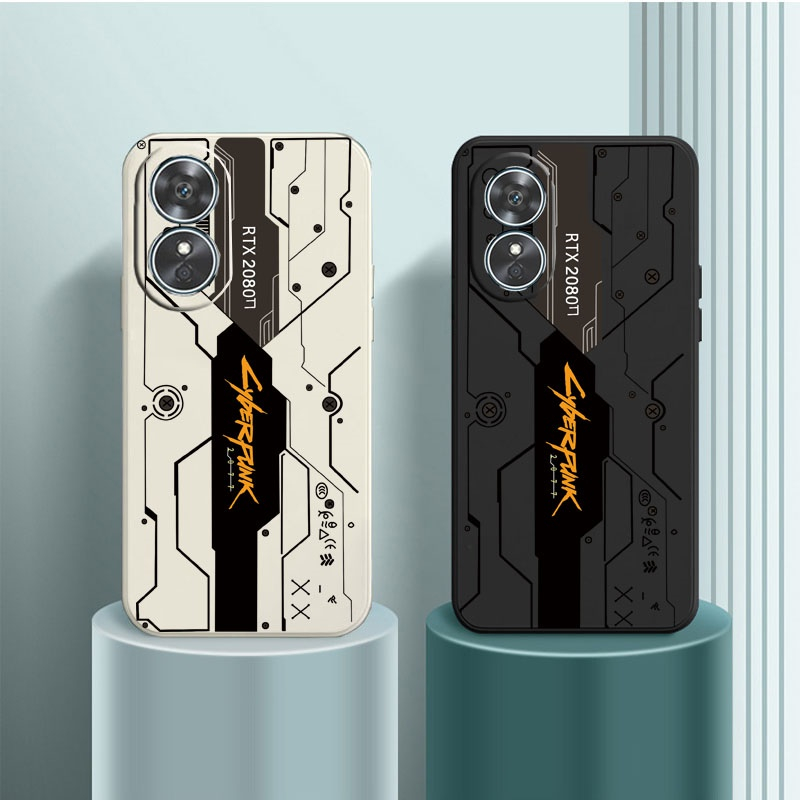 Cyberpunk Silicone Phone Casing For OPPO A17 A17K A5S A7 A12 A3S A12E ...