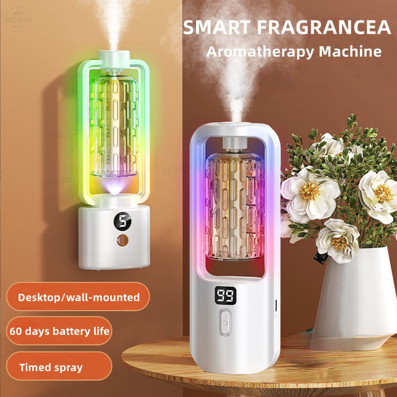 Automatic Aroma Diffuser Rechargeable Humidifiers Digital Display Air Freshener Fragrance ...