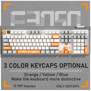 Aula Pbt 3-Color Keycaps 10-Key High-Quality Detachable Non-Slip Wear ...