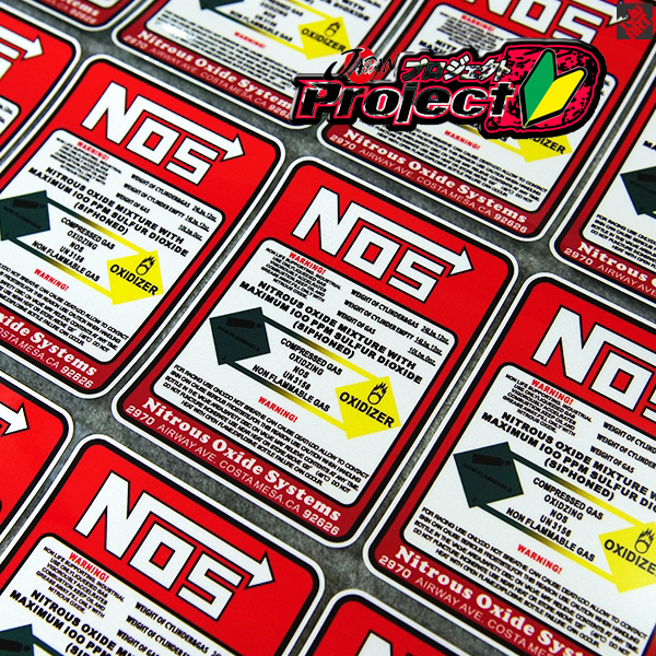 JDM Car Stickers NOS Nitrous Oxide Systems Stickers Tuning Racing Vinyl ...