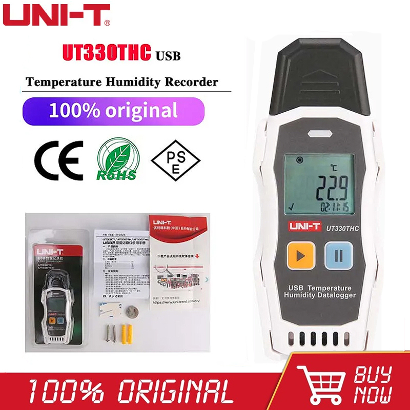 UNI-T UT330THC USB Temperature and Humidity Recorder Digital Meter ...