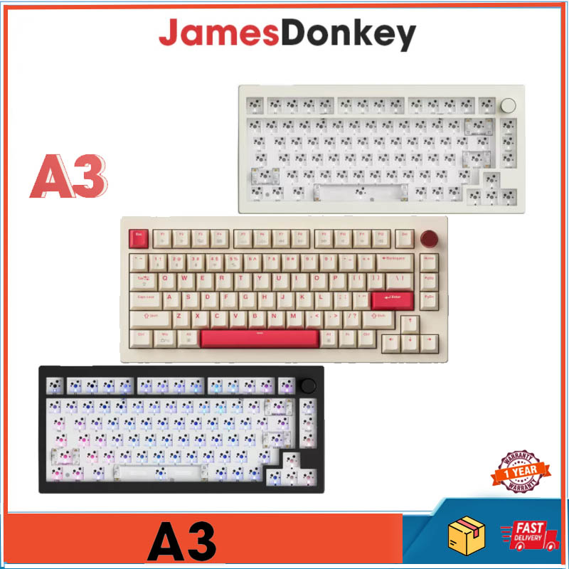 James Donkey A3 Wireless Mechanical Keyboard Kit 75% comes with row ...