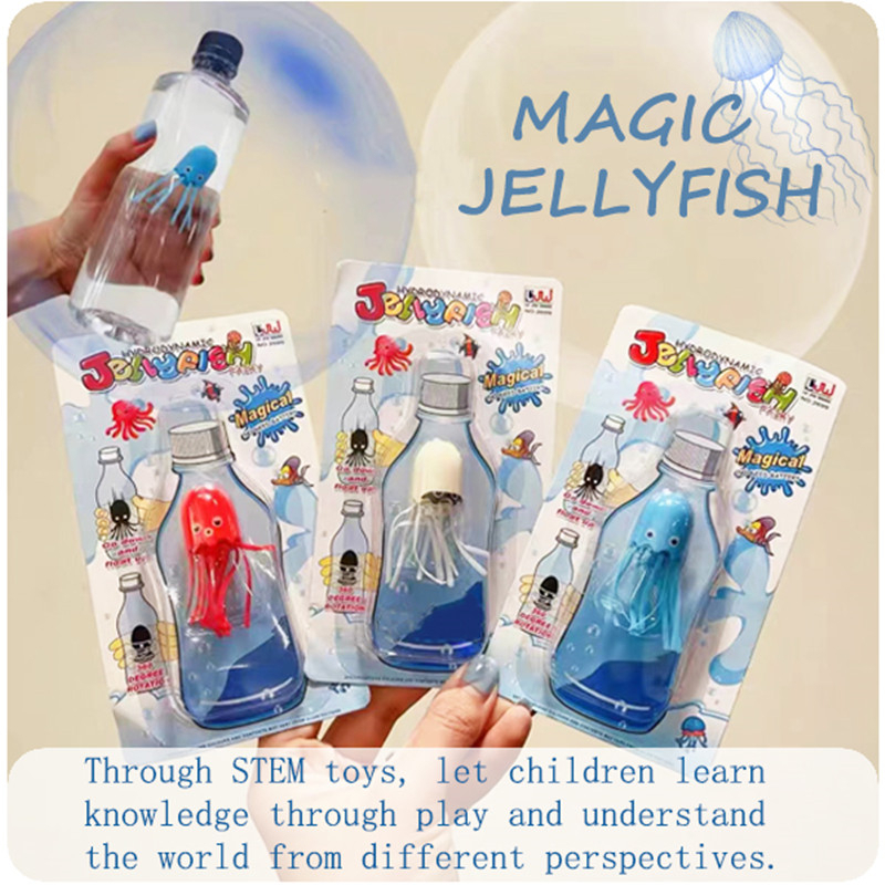Children's science toys Magical jellyfish floating and sinking rotating ...