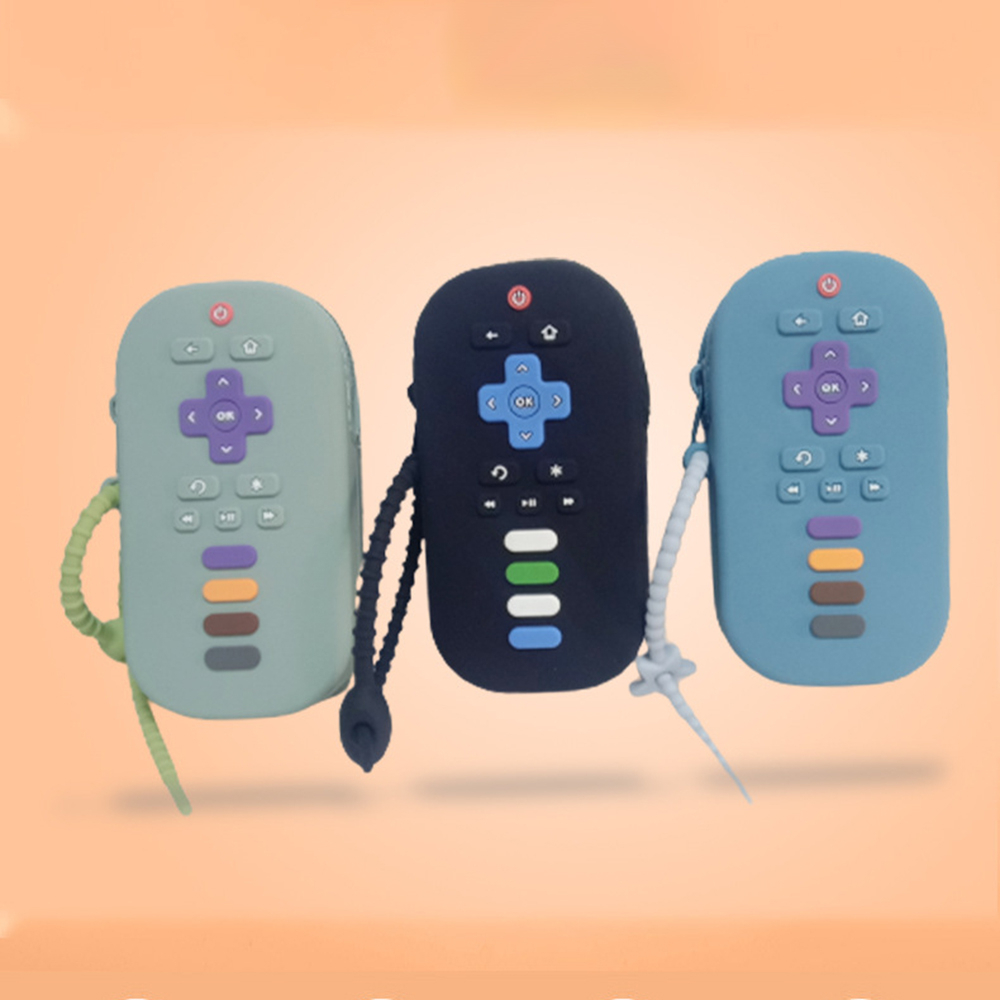 Portable Roku Remote Control Shape Silicone Nipple Coin Storage Bag ...