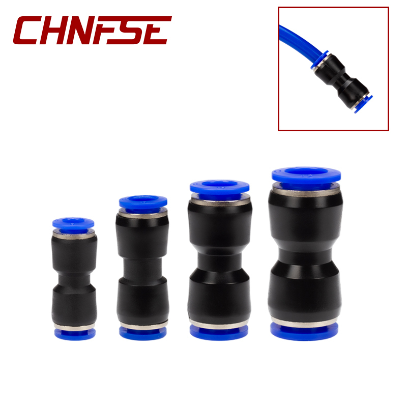 Pneumatic Fitting Hose Quick Connector Pu Pg Water Fittings 4mm 6mm 8mm 10mm Straight Push Into ...