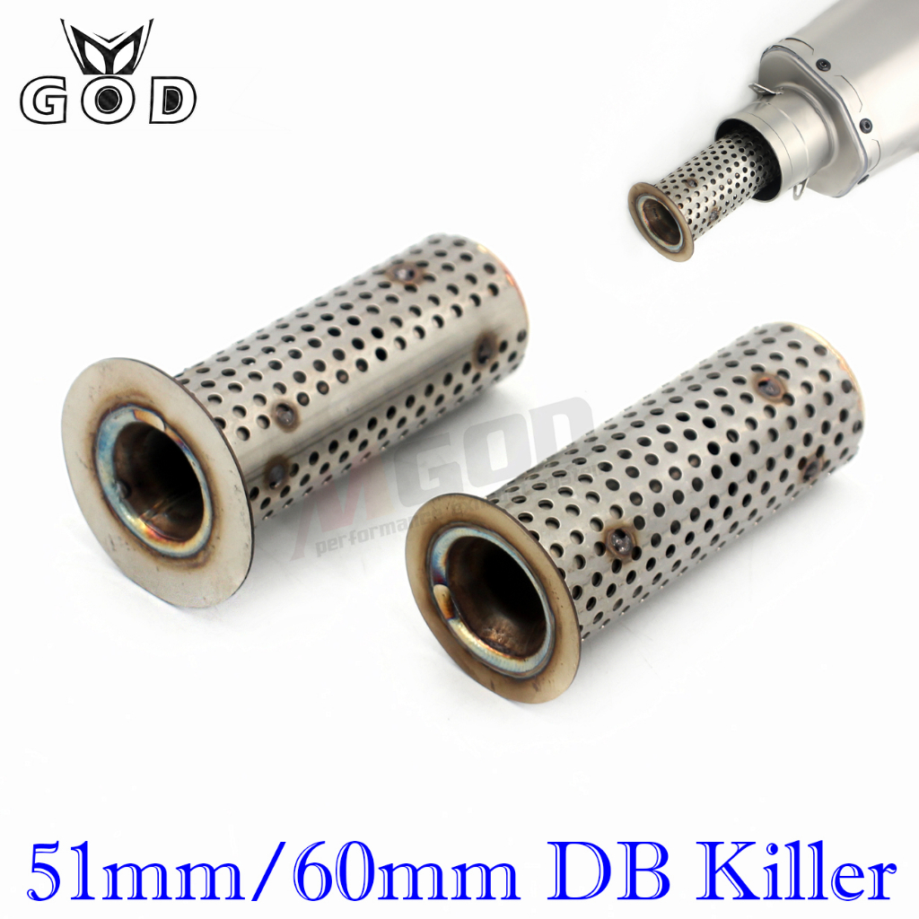 51mm 60mm Motorcycle DB Killer Noise Sound Eliminator Exhaust ...