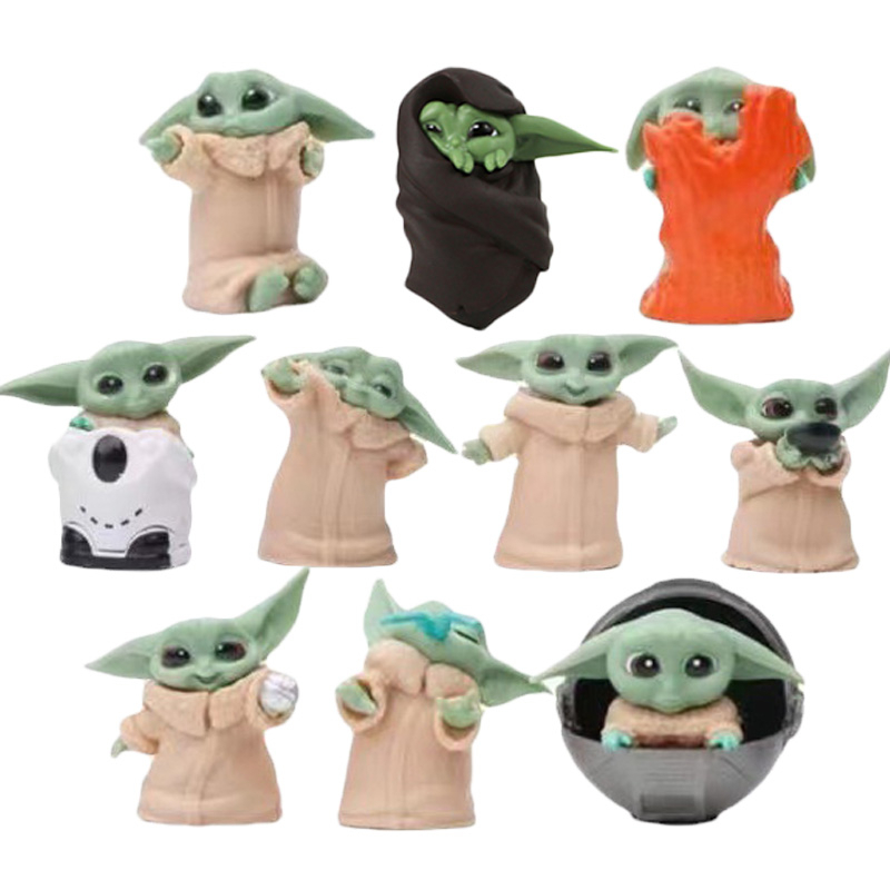 Yoda Baby Mini Dolls Miniature Star Wars Movie Figures Collectible ...