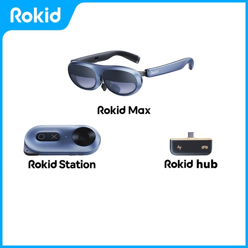Rokid Max AR 3D Smart Glasses Micro OLED 215”Max screen 50° FoV Viewing For Phones/Switch/PS5 ...