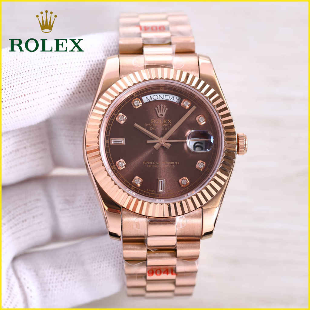 Men's [R-O-L-E-X] Watch Oyster Perpetual Log Series Automatic ...