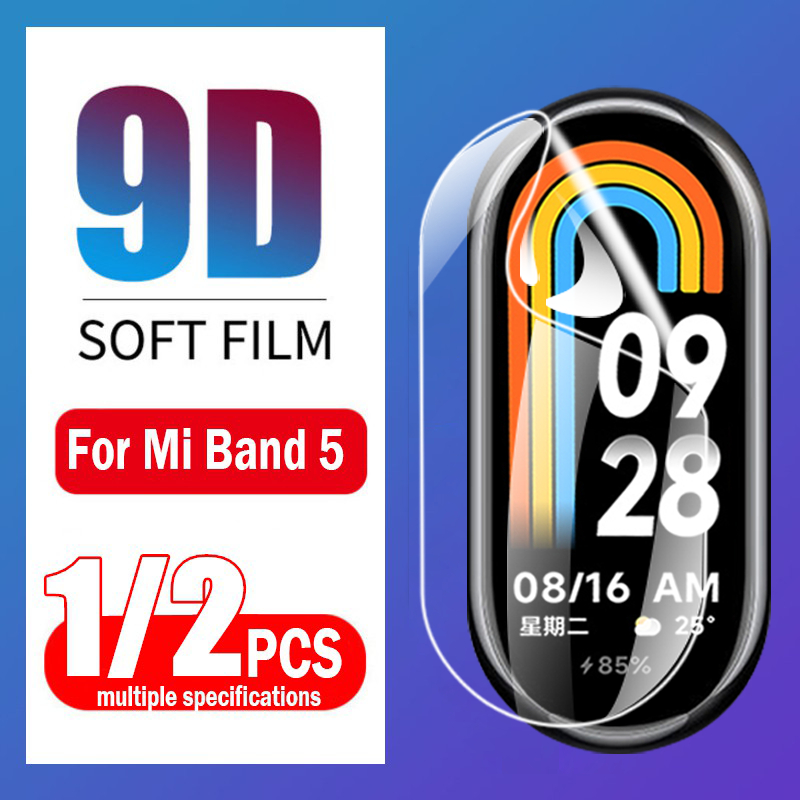 Film For Xiaomi Mi Band 8 7 6 5 Screen Cover Soft Protector For Mi Band 4 3 Smart Bracelet Full ...