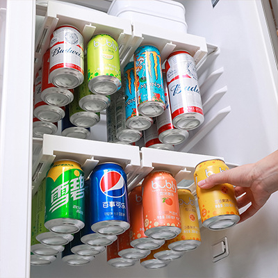 Refrigerator Hanging Shelf Can Storage Rack Beer Soda Can Beverage ...