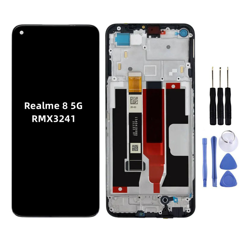 For Realme 8 5G Realme 8 4G RMX3085 RMX3241 LCD Display Touch Screen ...