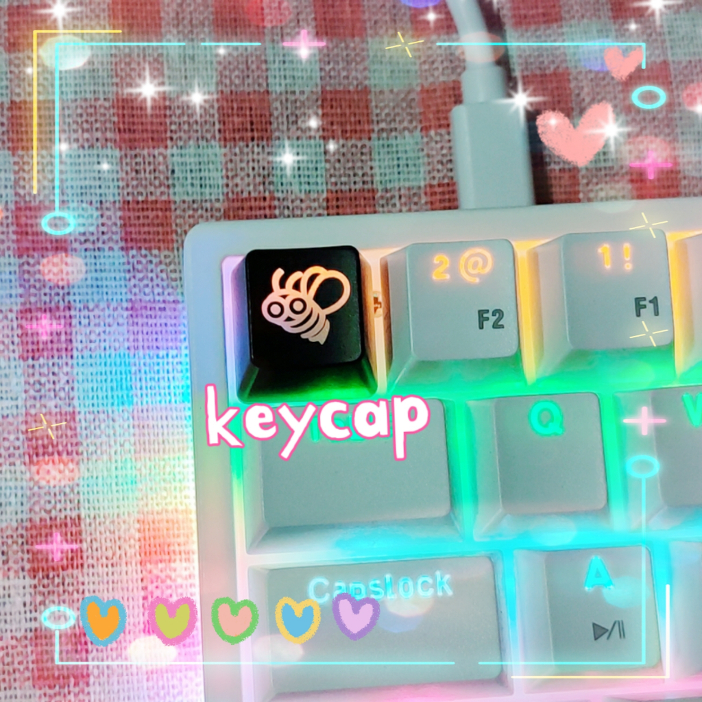 HONEY Cute Keycap Transparent Mechanical Keyboard | Shopee Philippines