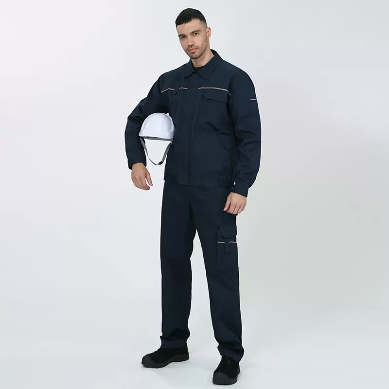 Welding Suit with Reflective Stripes and Multi Pockets 100% Cotton Work ...