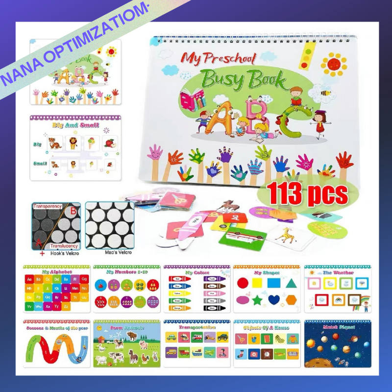 Paper books kids busy book children's early education flip book busy ...