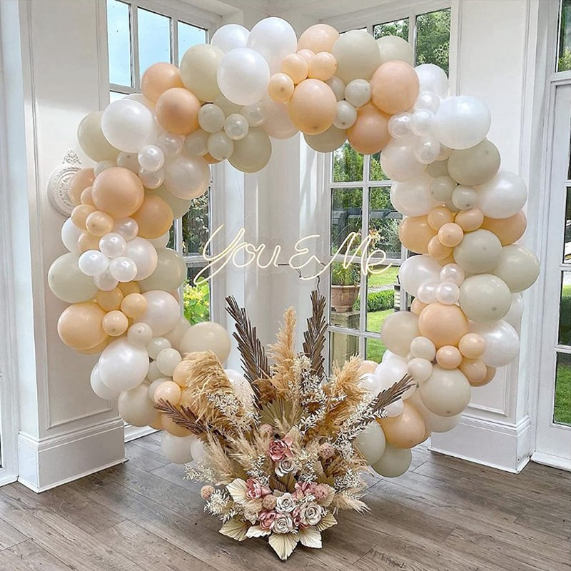 Maca Orange Soft Balloon Garland Arch Kit Birthday Decoration Set ...