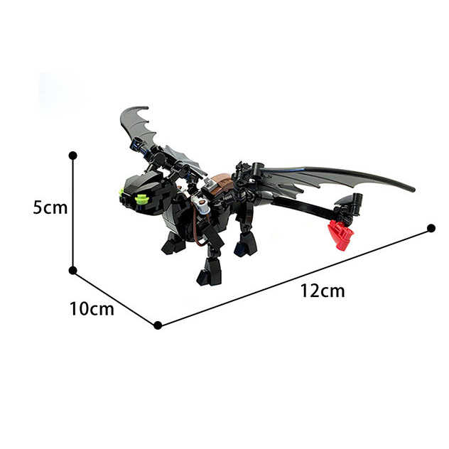 How to Train Your Dragon Toothless Building Blocks Movie Model Toys MOC ...