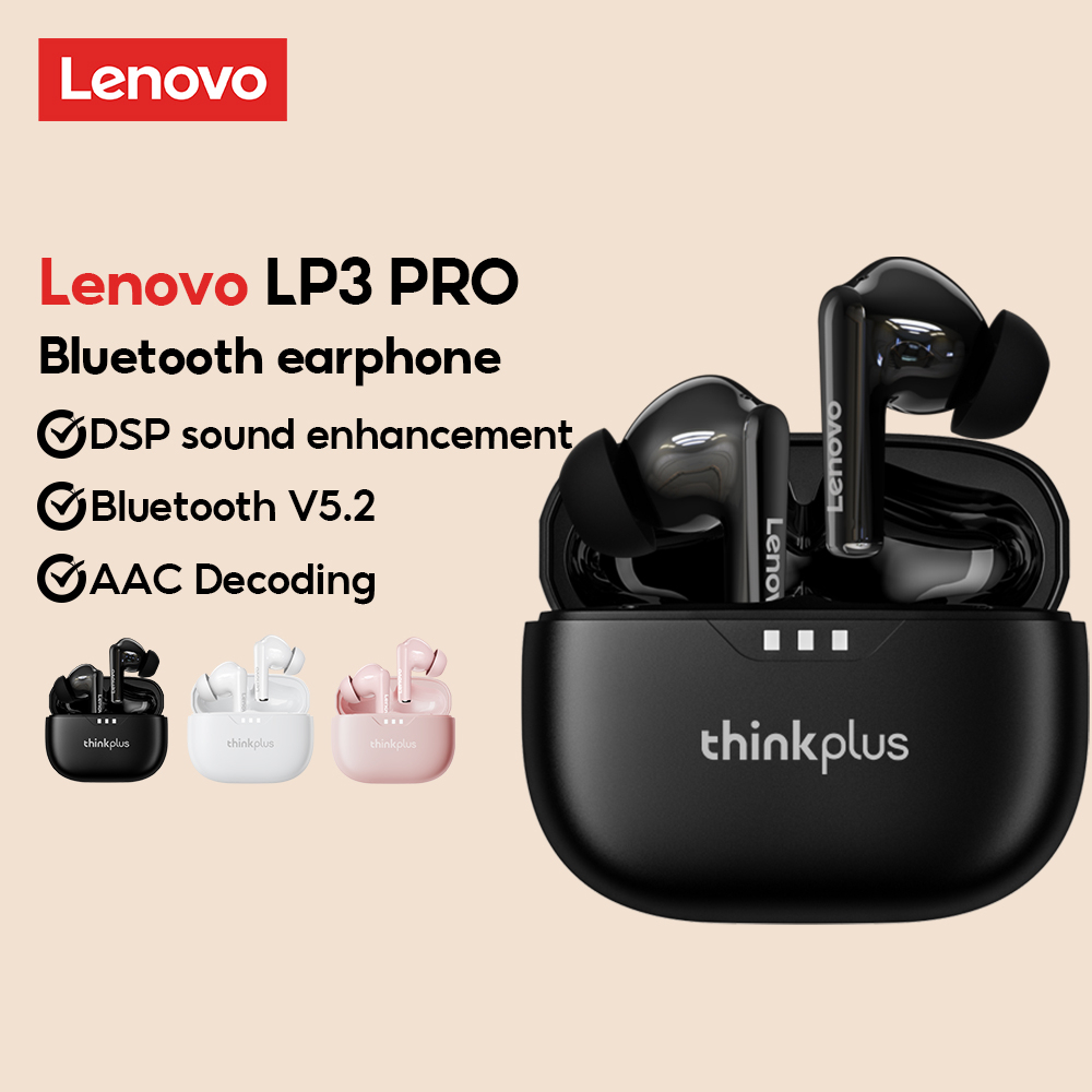 Lenovo Lp3 Pro Bluetooth Earphones Wireless Noise Reduction Hifi Audio ...