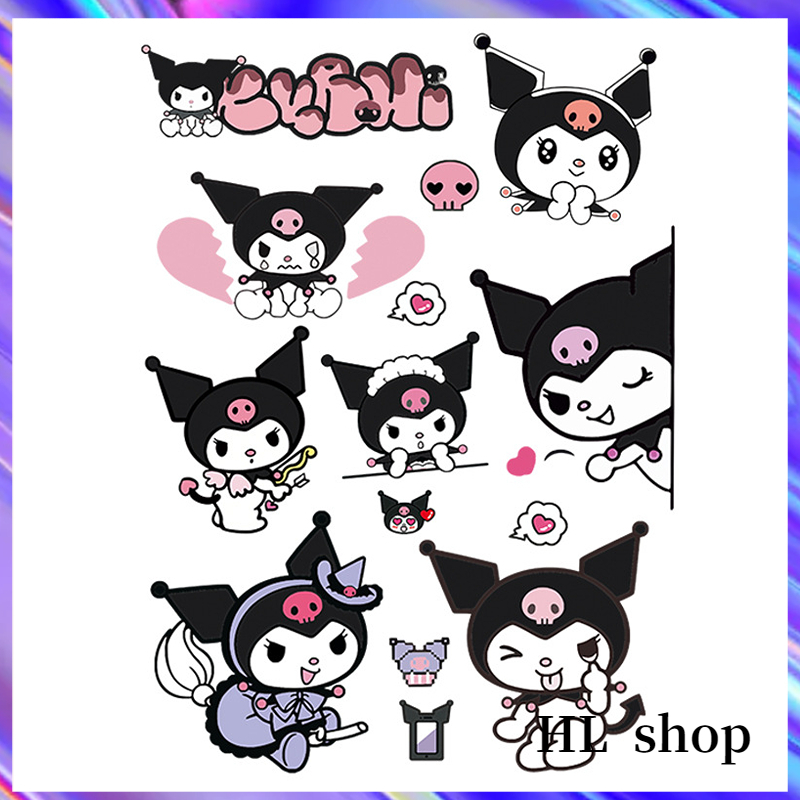 HL Cute Sticker Kuromi Cartoon Sticker Waterproof Car Sticker Car ...