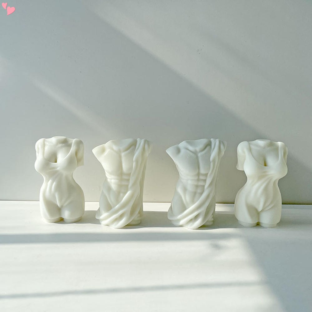 Human Body Candle Mold DIY Muscle Man Silicone Mold Male Body Plaster ...