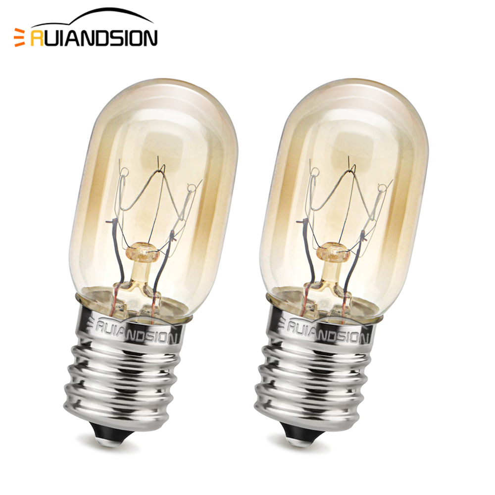 Ruiandsion 25W E17 Screw Base Oven Light Bulb 125V / 220-240V Heat ...