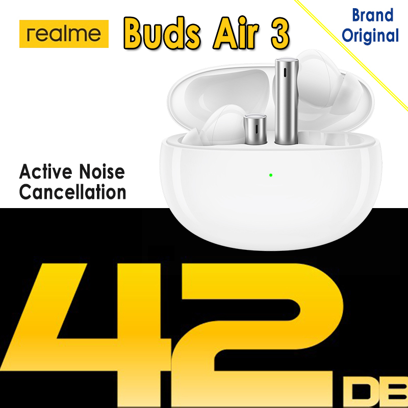 Original Realme Buds Air 3 TWS Earbuds 42dB ANC Active Noise ...