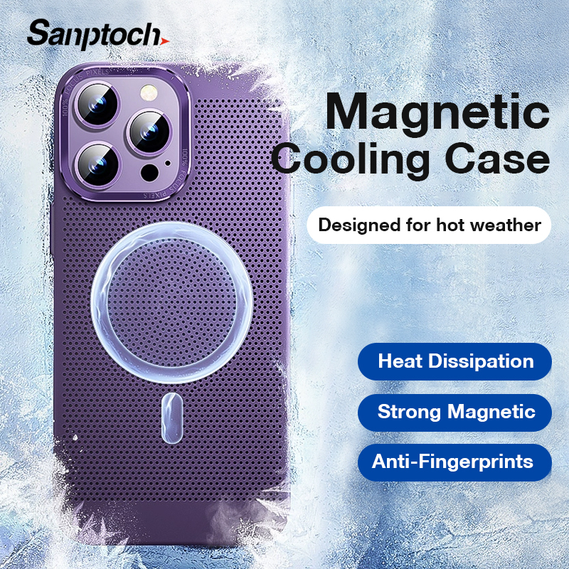 Sanptoch Magnetic Cooling Phone Case For iPhone 14 13 12 Pro Max ...