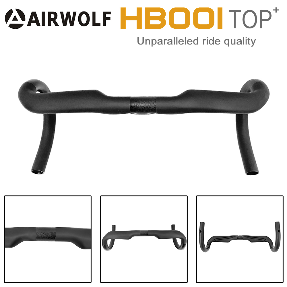 AIRWOLF T1000 Full Carbon Fiber Handlebar Drop Bar Stem Road Bike ...