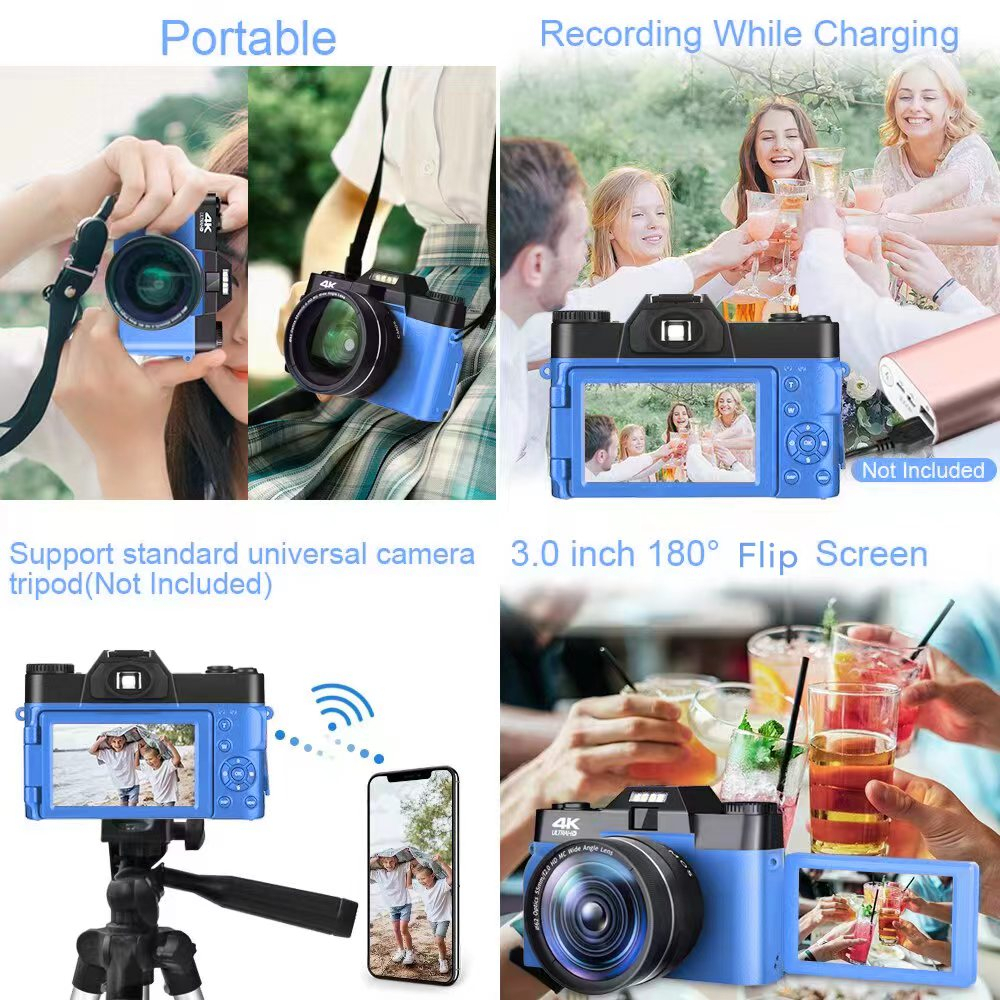 VETEK3 Digital Camera 64MP Camera For Photography 6K Camera For ...