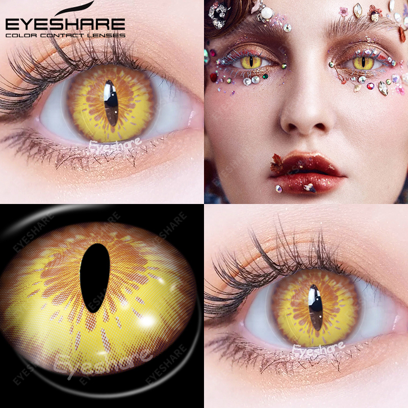 Eyeshare 1pair DINOSAUR Color Cosplay Contact Lenses for Eyes Anime ...