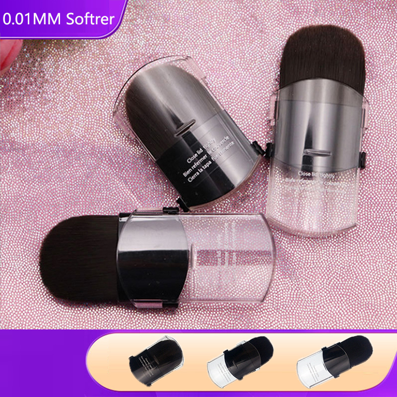 Mini Telescopic Makeup Brush Tongue Shaped Foundation Make-up Brush ...