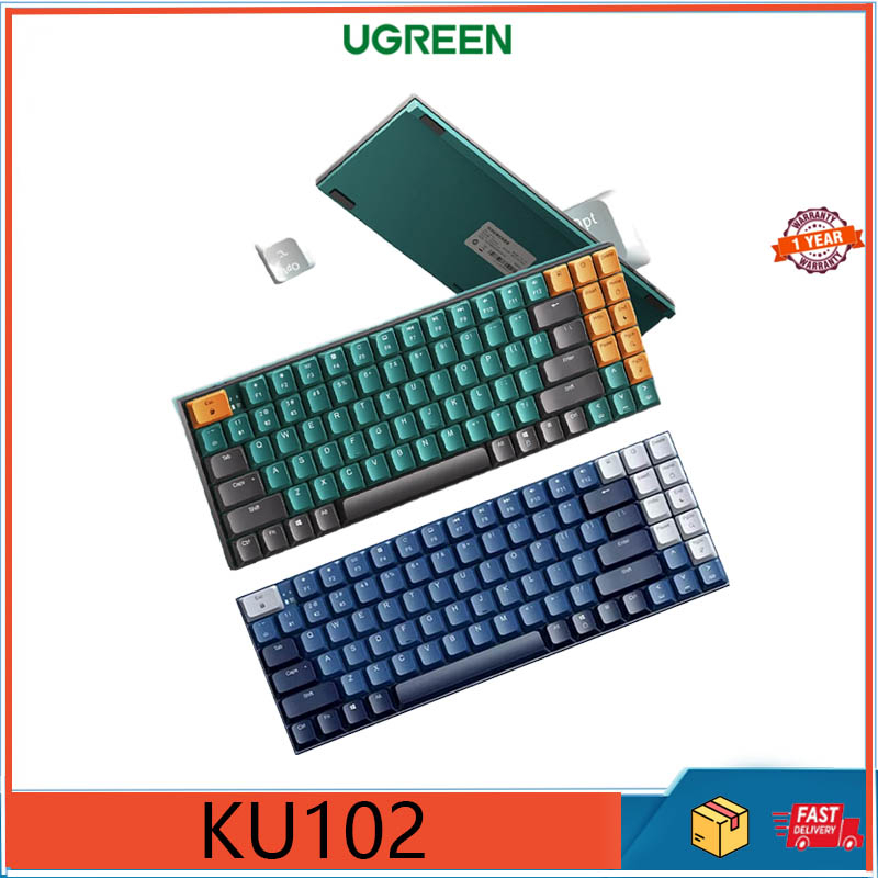 UGREEN KU102 Mechanical Keyboard Wireless Bluetooth Office Low Tea Axis ...