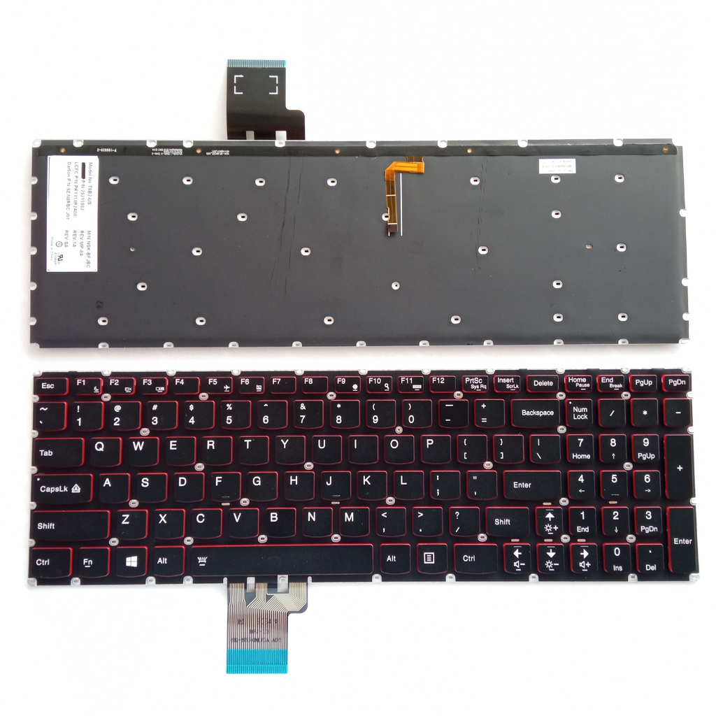 New For Lenovo Y50 Y50-70 Y70-70 Keyboard backlit Latin US Teclado No ...