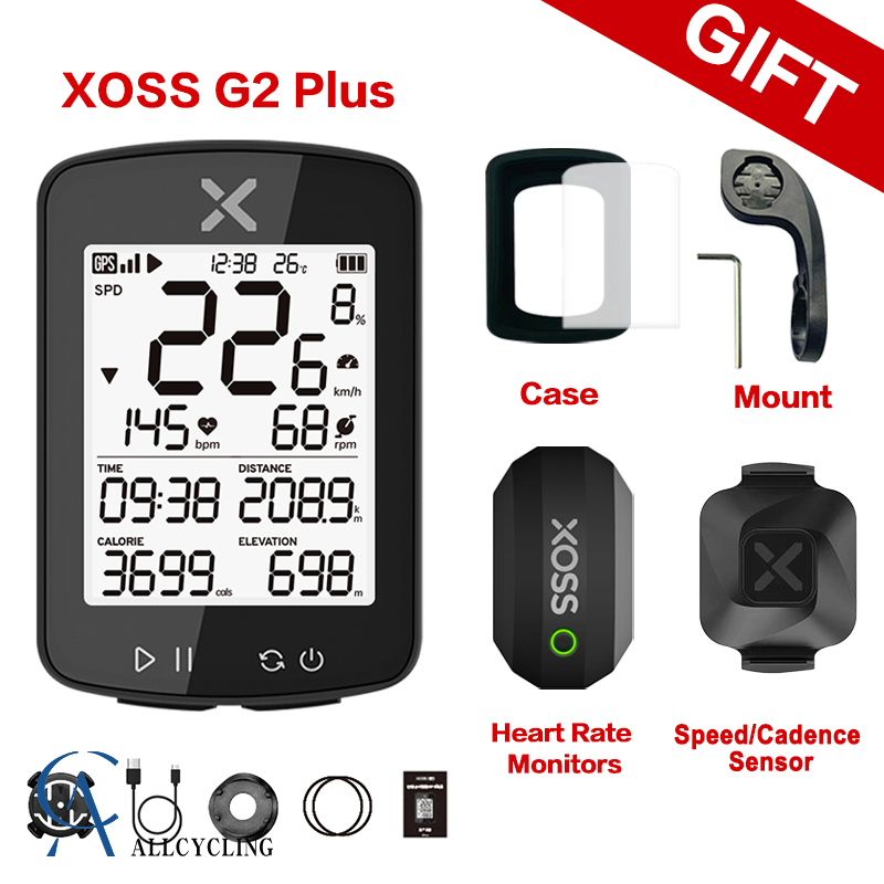 XOSS G2 G+2 Bike Computer Wireless GPS Speedometer Waterproof Odometer ...