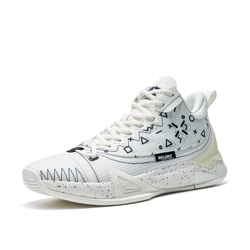 XTEP Shark Men Basketball Shoes Support Wear-resistant High-top ...